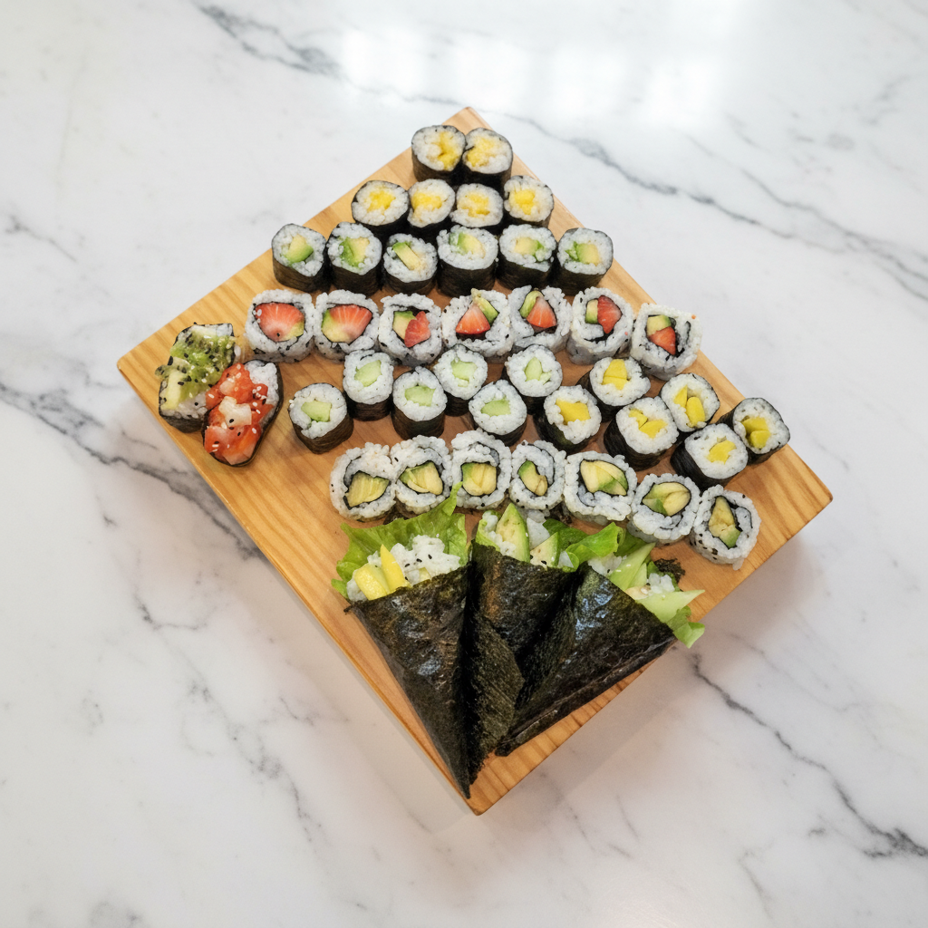 Sushi misto vegetais (43 peças) – Sushicome